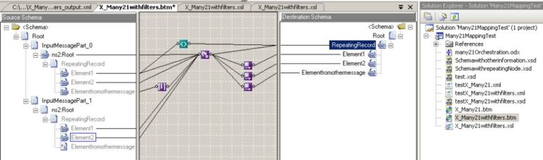 Many-to-one mappings using the Table Looping Functoid – Connected Pawns
